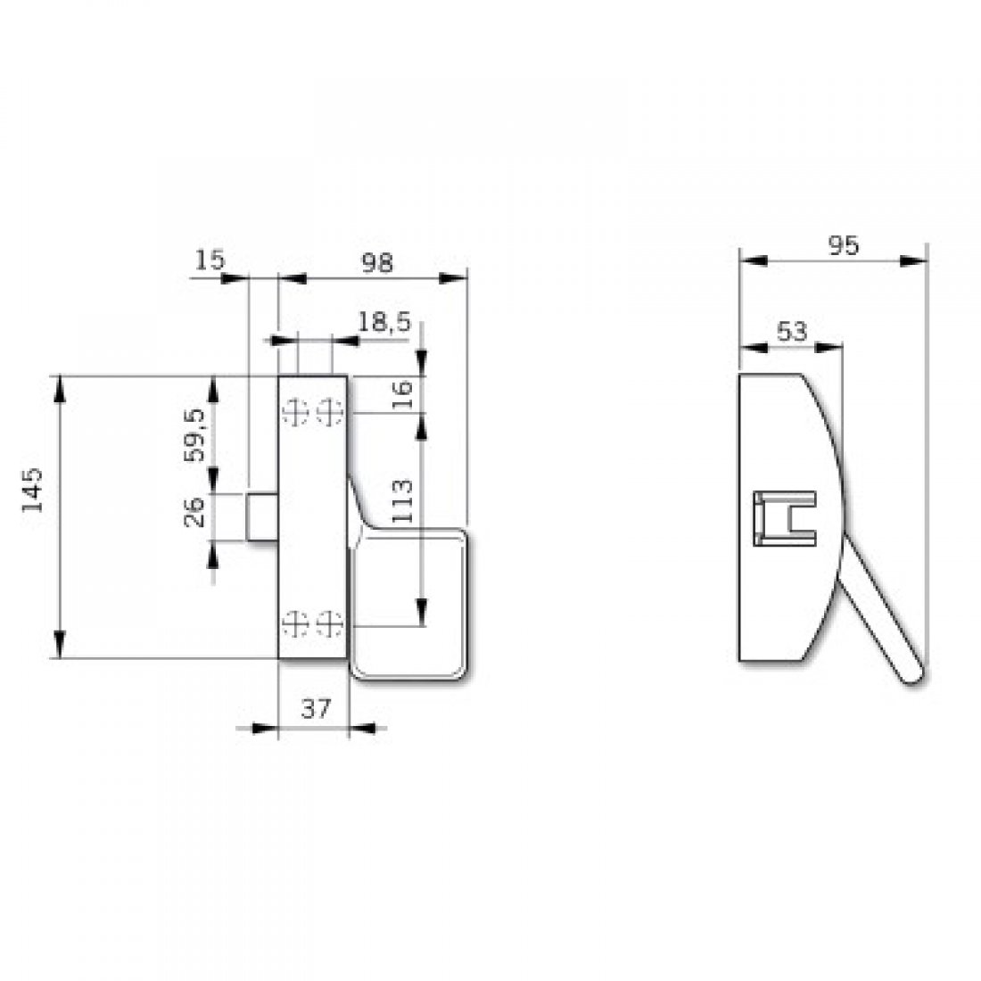 Dorma Modular Push Pad